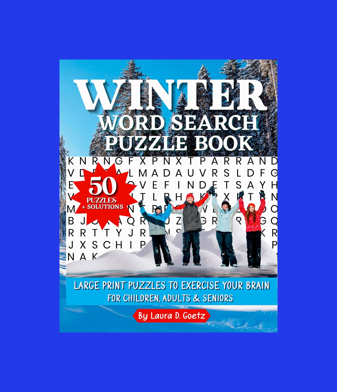 Winter Word Search Puzzle Book: Large Print Brain Exercise - Etsy