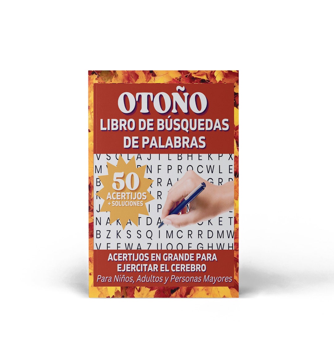 Spanish Fall Word Search Puzzle Book: Large Print Brain Exercise - Etsy