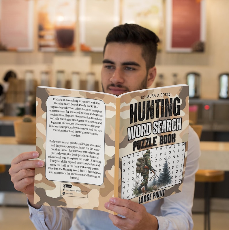 Hunting Word Search Puzzle Book: Large Print, 50 Puzzles - Etsy