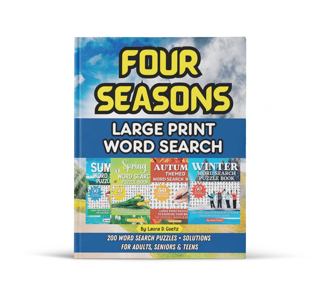 Four Seasons Word Search Puzzle Book: 200 Themed Puzzles - Etsy