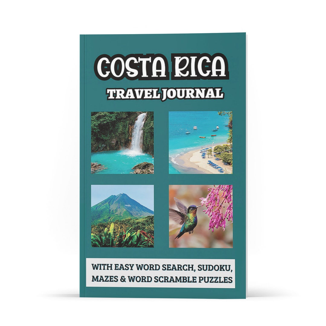 Costa Rica Travel Journal and Puzzle Book. Contains 10 Days of Travel ...