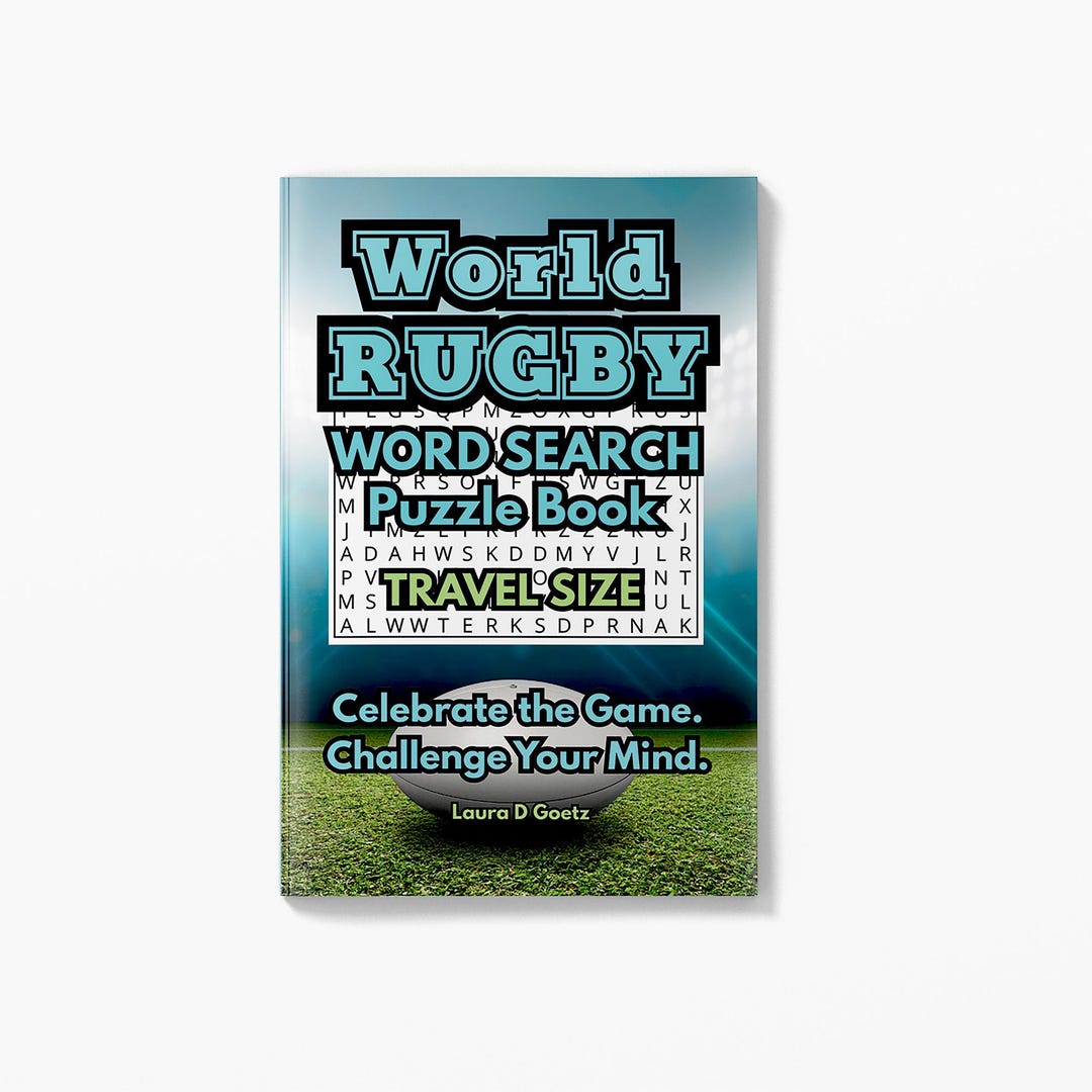 Rugby Word Search Puzzle Book for Adults | 50 Large Print Sports ...