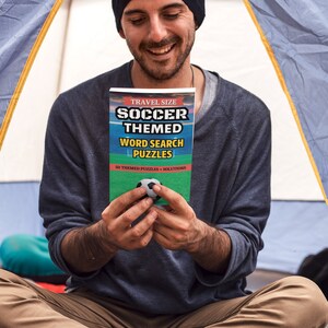 SOCCER Themed Word Search Puzzle Book, Travel Companion Size. Perfect ...