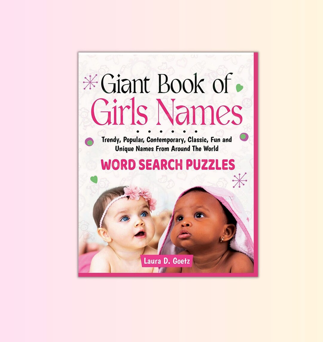 Girls Names Word Search Puzzle Book: Unique & Popular Names - Etsy