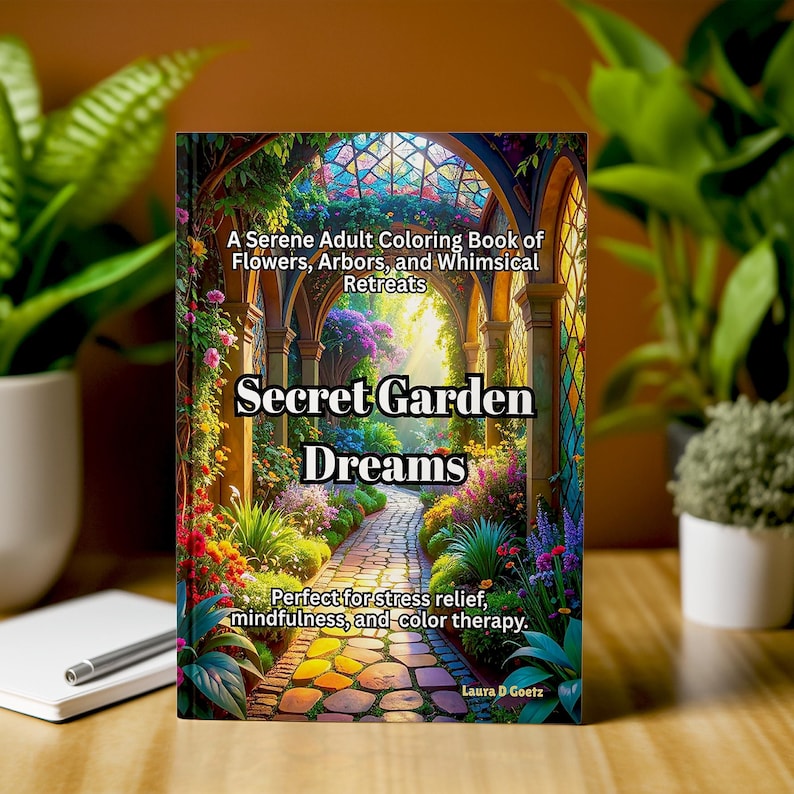 Adult Coloring Book – Secret Garden Edition | 60 Floral Nature Scenes ...