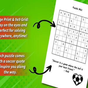 Soccer Sudoku Travel Book: 100 Easy Puzzles - Etsy
