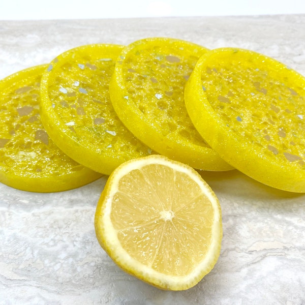 Yellow Coasters - Etsy