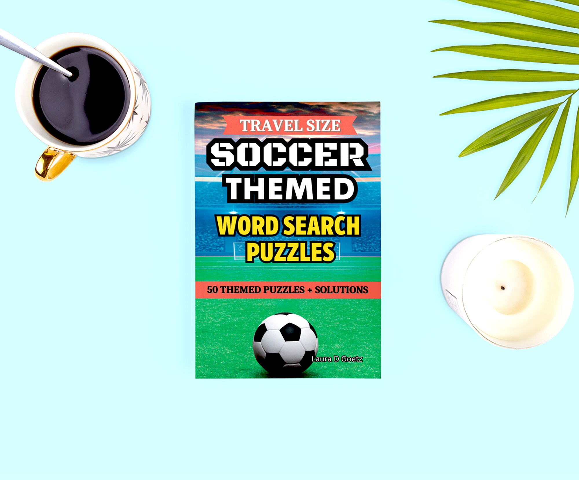 SOCCER Themed Word Search Puzzle Book, Travel Companion Size. Perfect ...