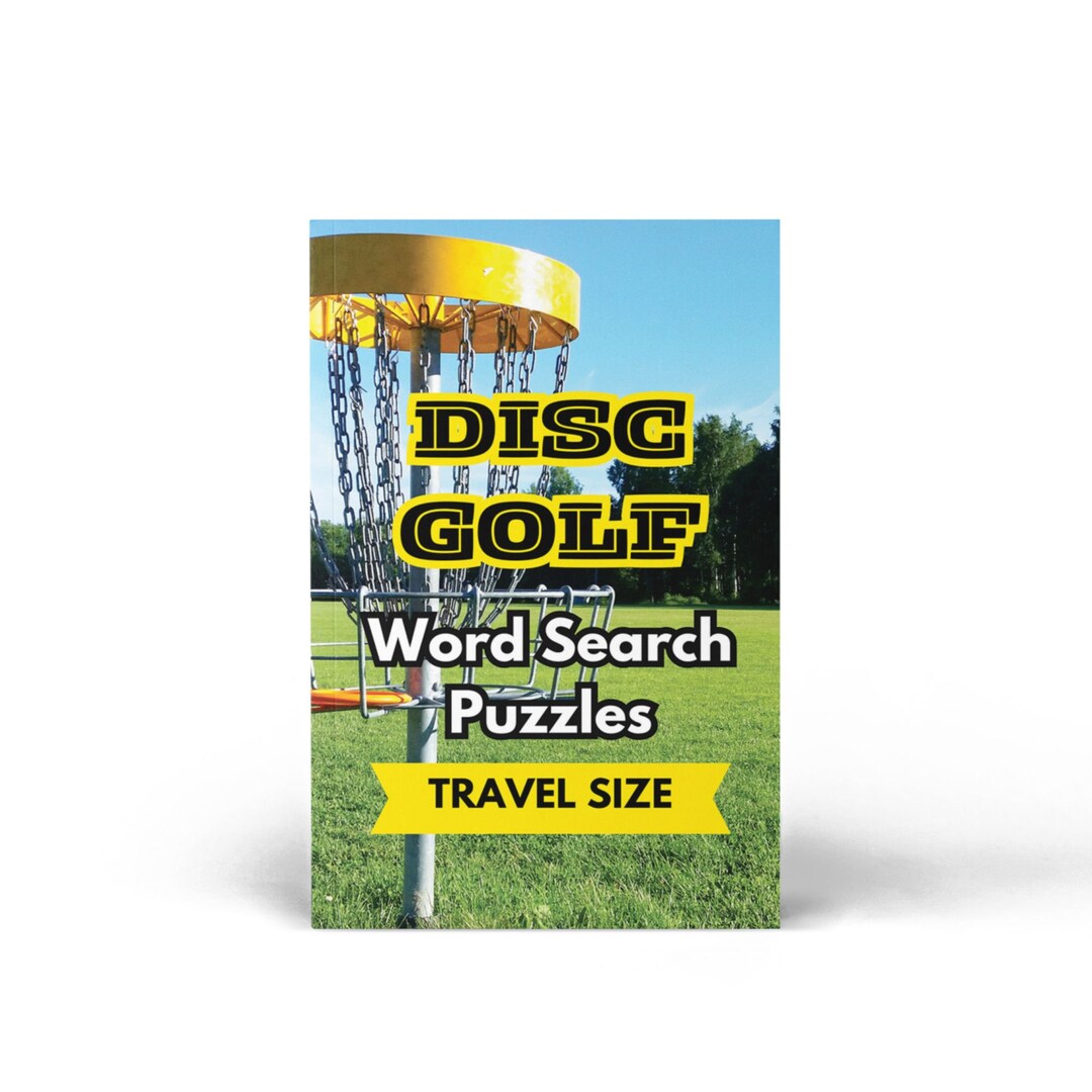 Travel Size DISC GOLF Themed Word Search Puzzles for Enthusiasts ...