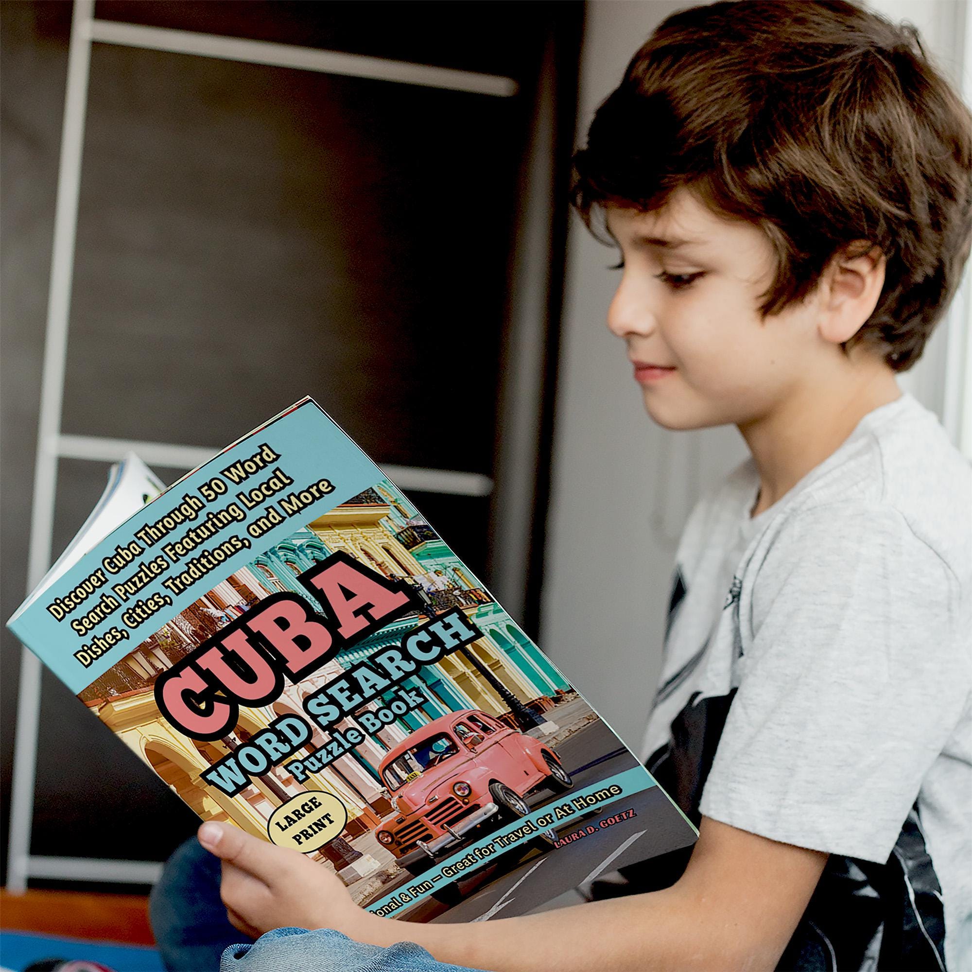 CUBA Themed Word Search Puzzle Book | Large Print | 50 Cultural Puzzles ...