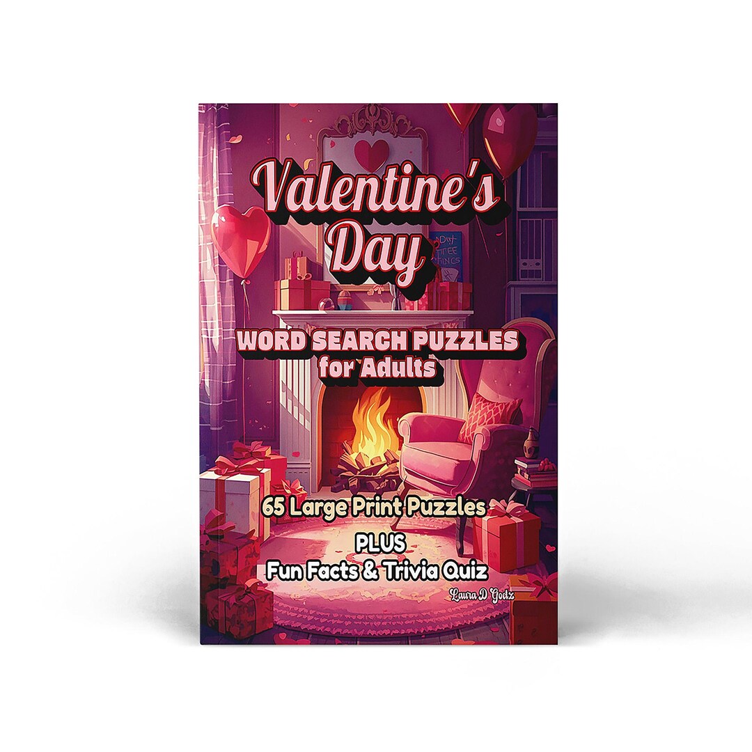 Valentine’s Day Word Search Large Print | 65 Fun Valentine Puzzles for ...