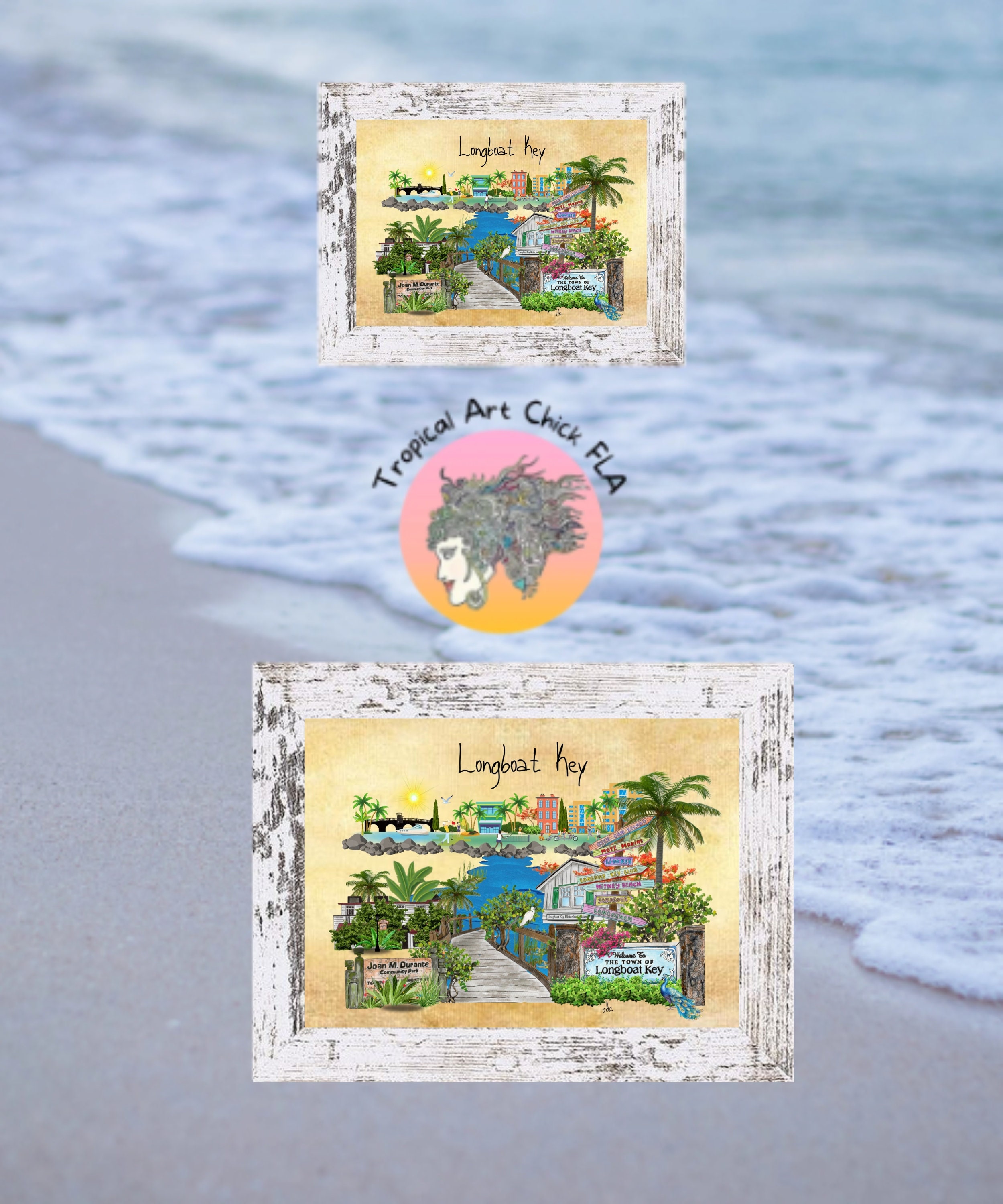 Longboat Key Coastal Decor,Longboat Key Framed Art Print,Nautical ...