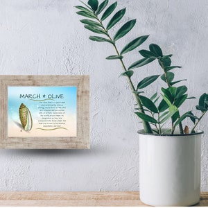 March Seashell Coastal Decor,seashell Framed Art Print,nautical ...