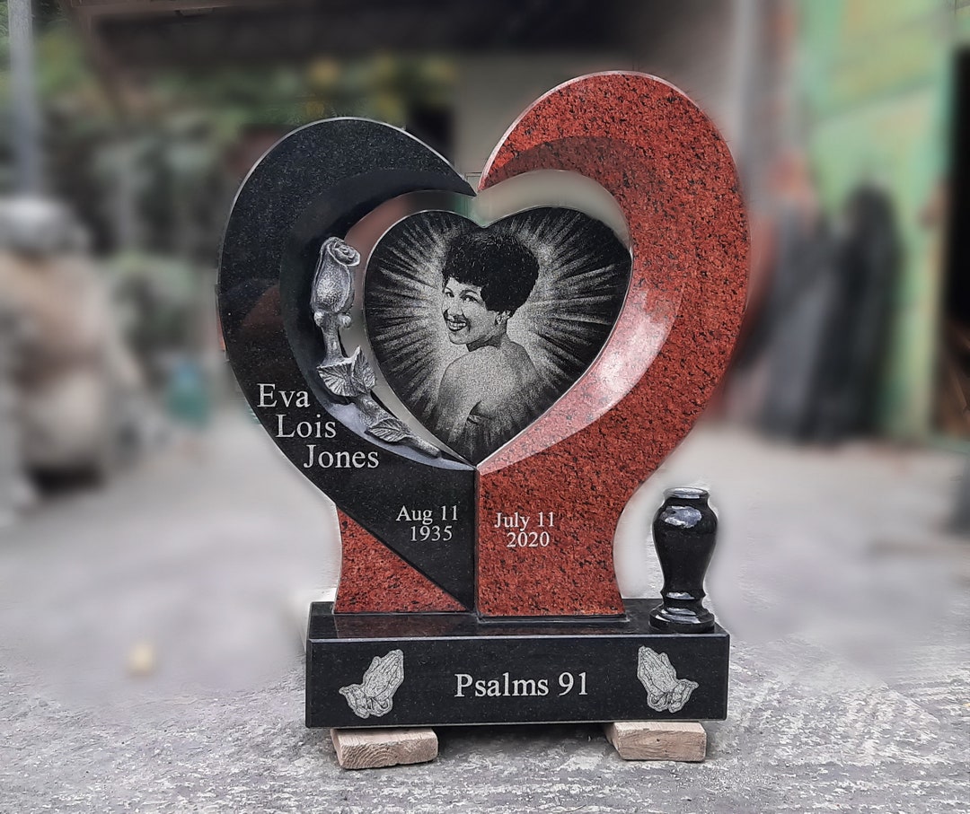 Luxury Custom Grave Monument | Hand-carved From Two Types of Premium ...