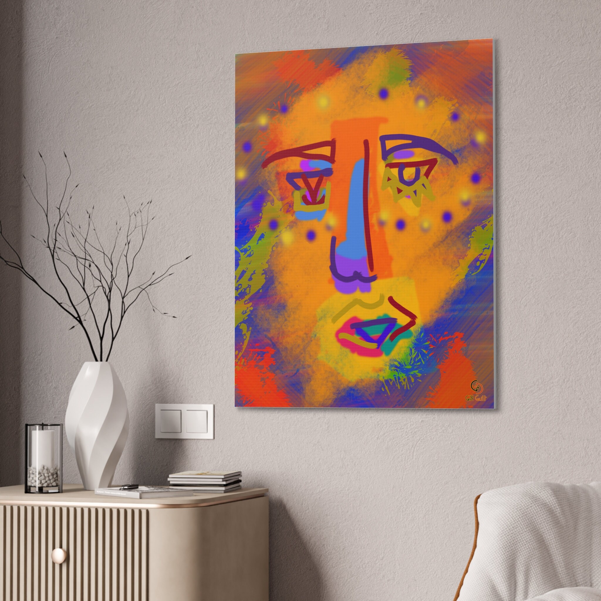 Colorful Face, Face Abstract, Abstract Art, Colorful Art, Face Art, Art ...