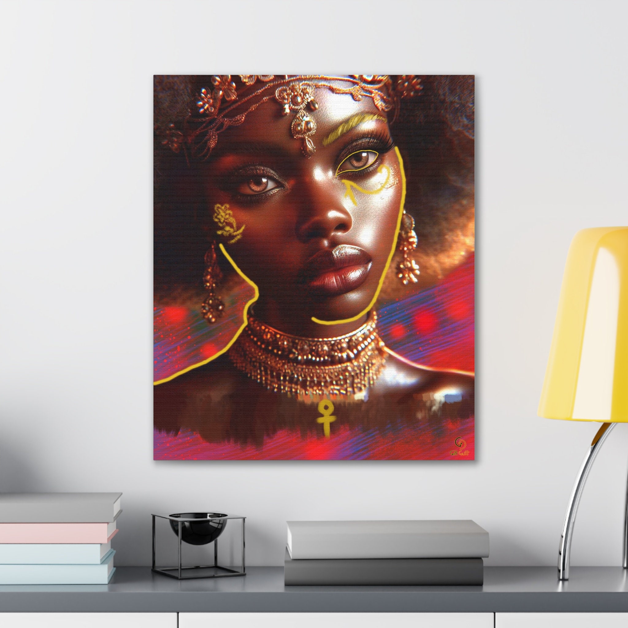Black Queen Art, Abstract Queen, Queen Painting, Queen Art, Abstract ...