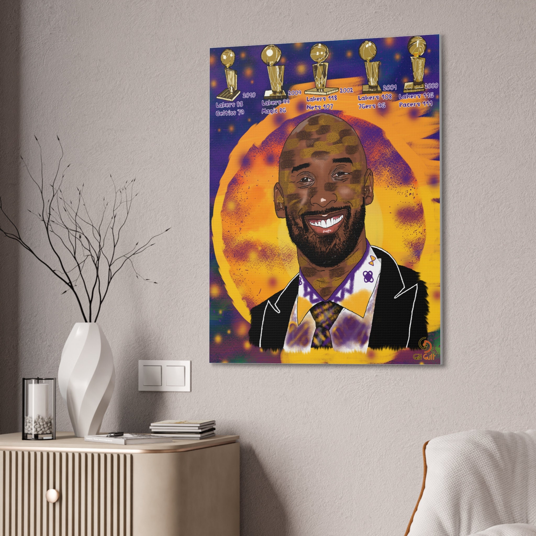 Kobe Artwork, Kobe Bryant, Kobe Bryant Art, Kobe Art on Wall, Kobe ...
