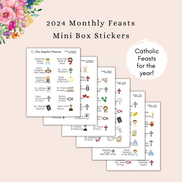 Catholic Feast Day Calendar - Etsy