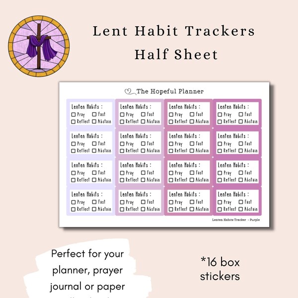 Lent Tracker - Etsy