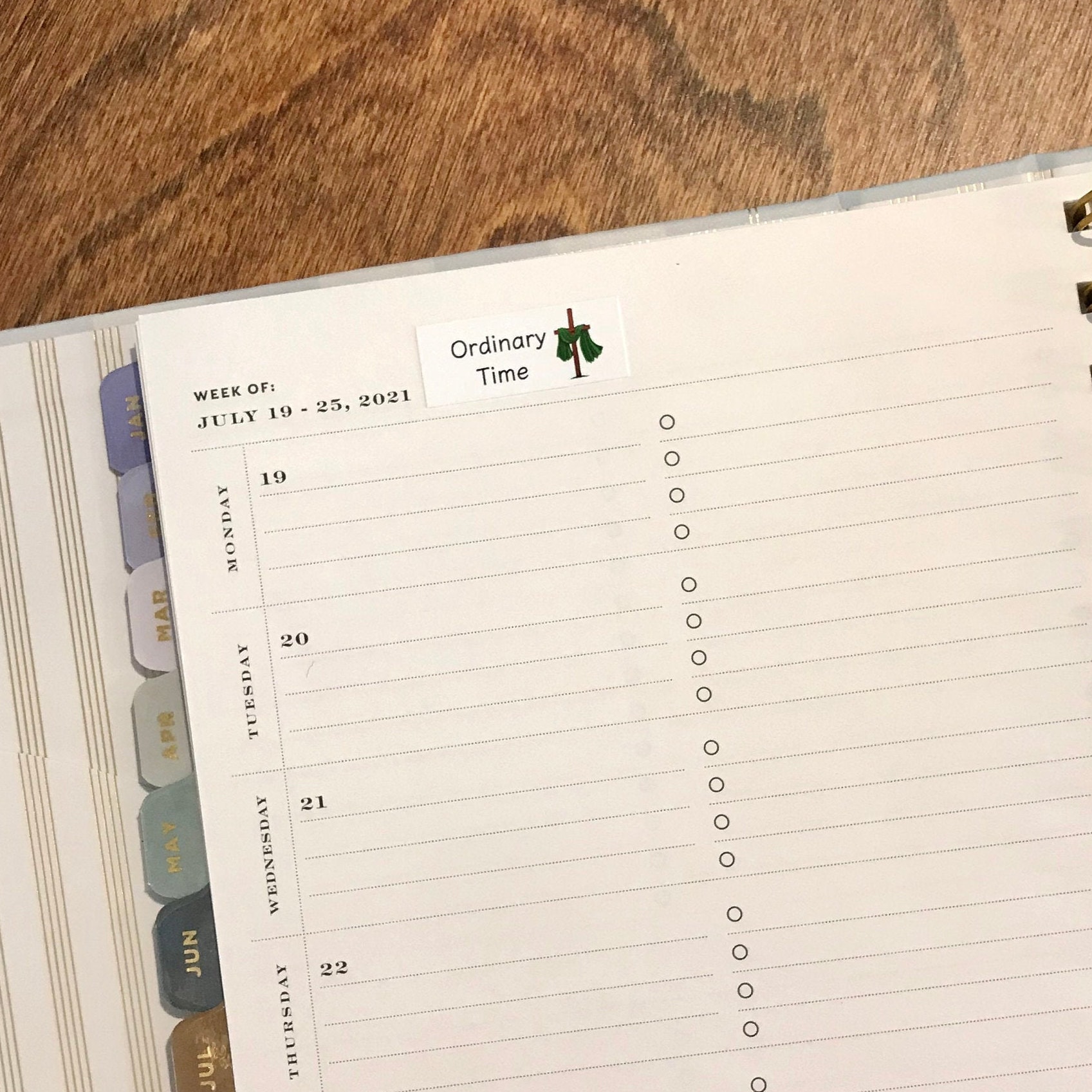 Ordinary Time Sticker Word Boxes Catholic Liturgical Season | Etsy