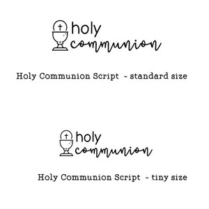 Holy Communion Script With Icon - Christian Planner Sticker Sheet - Etsy
