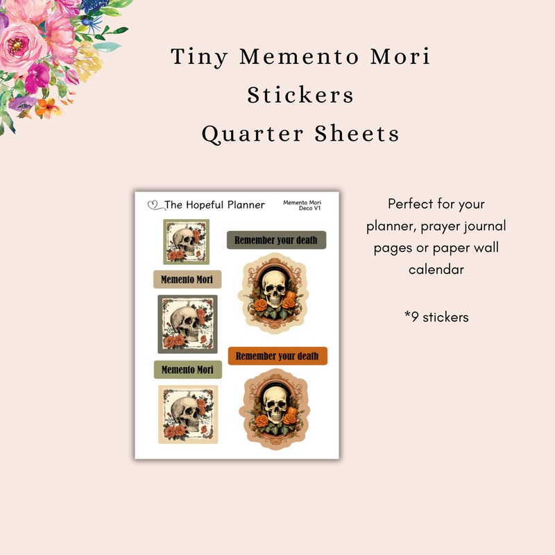 Memento Mori Stickers - Etsy
