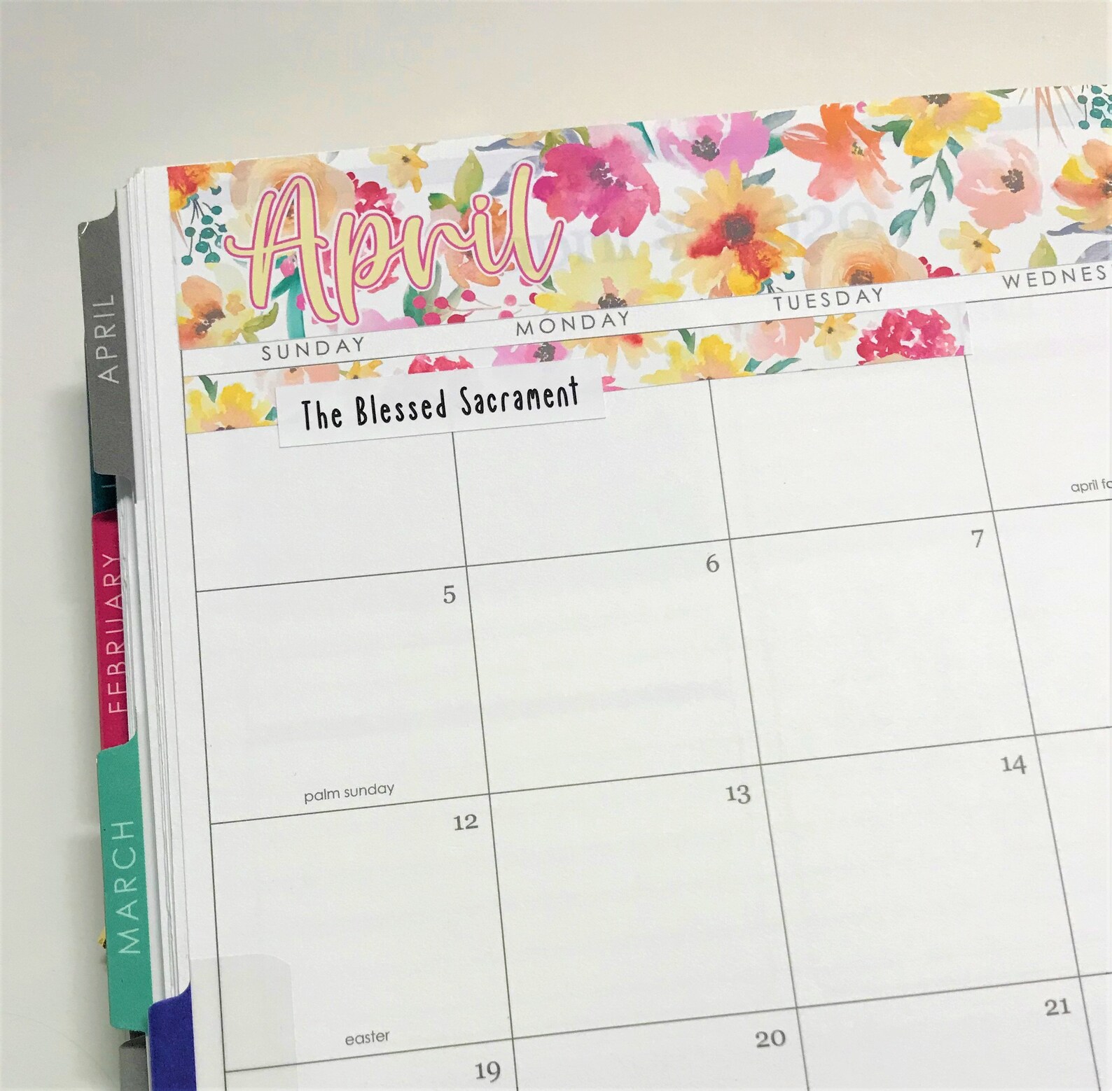 Catholic Planner Stickers: Traditional Month Dedication, 2024 ...