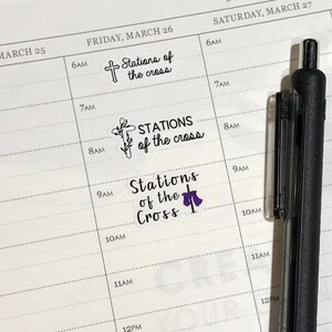 Stations of the Cross Sticker Sheets - Lent Devotional Reminder ...