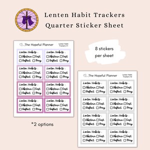 Lent 2024 Habit Tracker Sticker Sheets Daily Lenten Habit Stickers ...