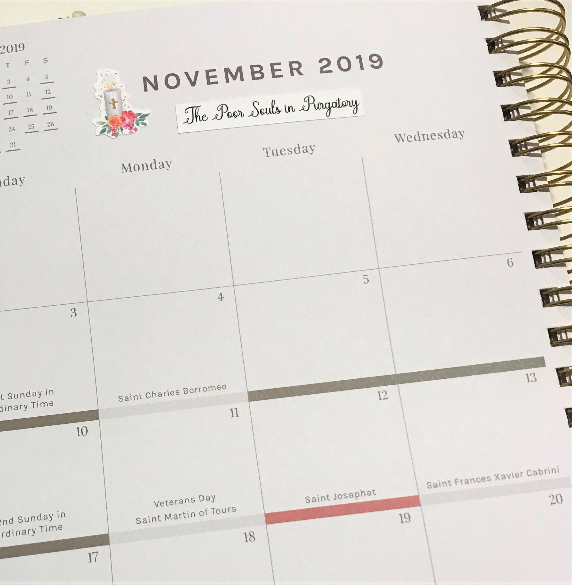 Catholic Planner Stickers: Traditional Month Dedication, 2024 ...