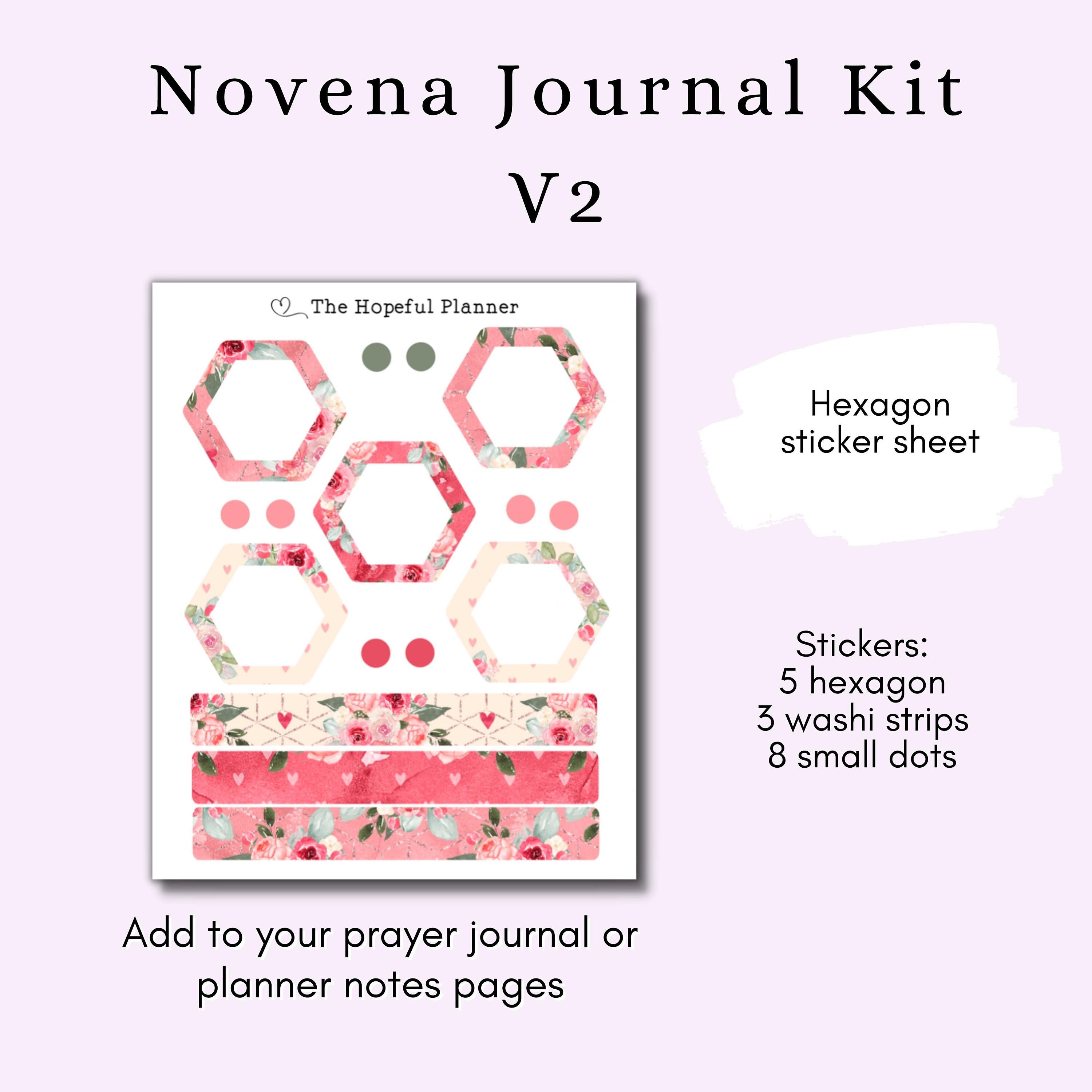 Novena Prayer Journal Sticker Kit V2 Catholic Devotion / - Etsy
