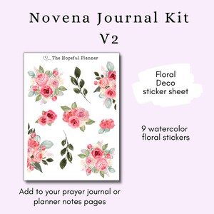 Novena Prayer Journal Sticker Kit V2 Catholic Devotion / - Etsy