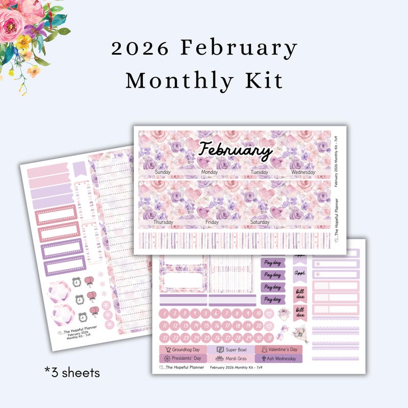 Ec 7x9 Monthly Kit 2026 - Etsy