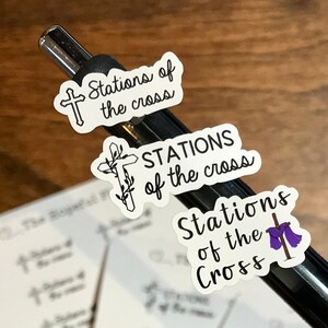 Stations of the Cross Sticker Sheets - Lent Devotional Reminder ...