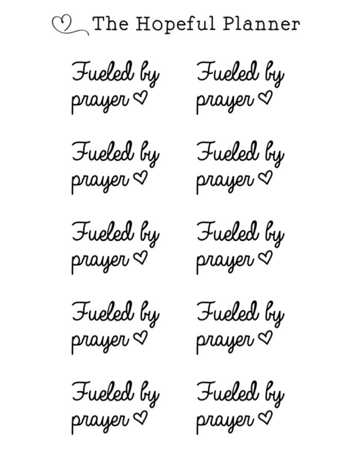 Prayer Quotes Script Stickers Christian Stickers for - Etsy