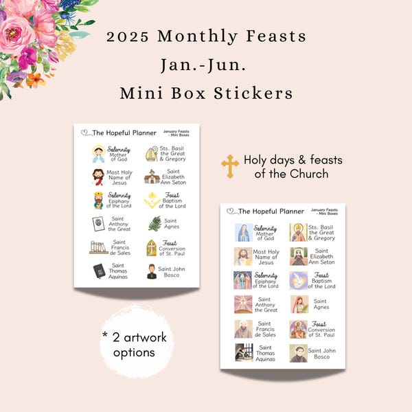 Catholic Stickers - Etsy