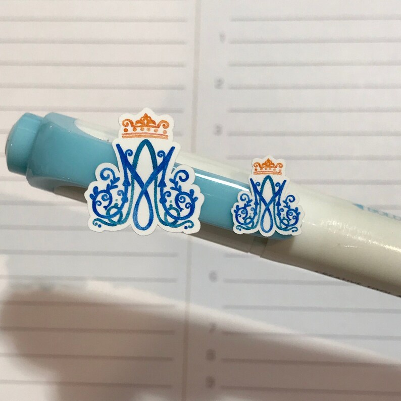 Auspice Maria Icon Stickers – Catholic Planner, Journal Stickers - Etsy ...