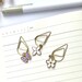 Flower Charm and Small Gold Paperclip Planner / Journal Teardrop ...