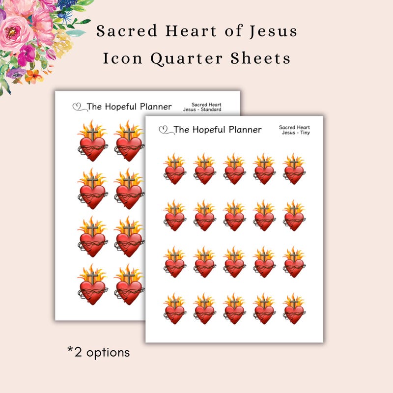 Corazon Sagrado Stickers - Etsy