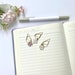 Flower Charm and Small Gold Paperclip Planner / Journal Teardrop ...
