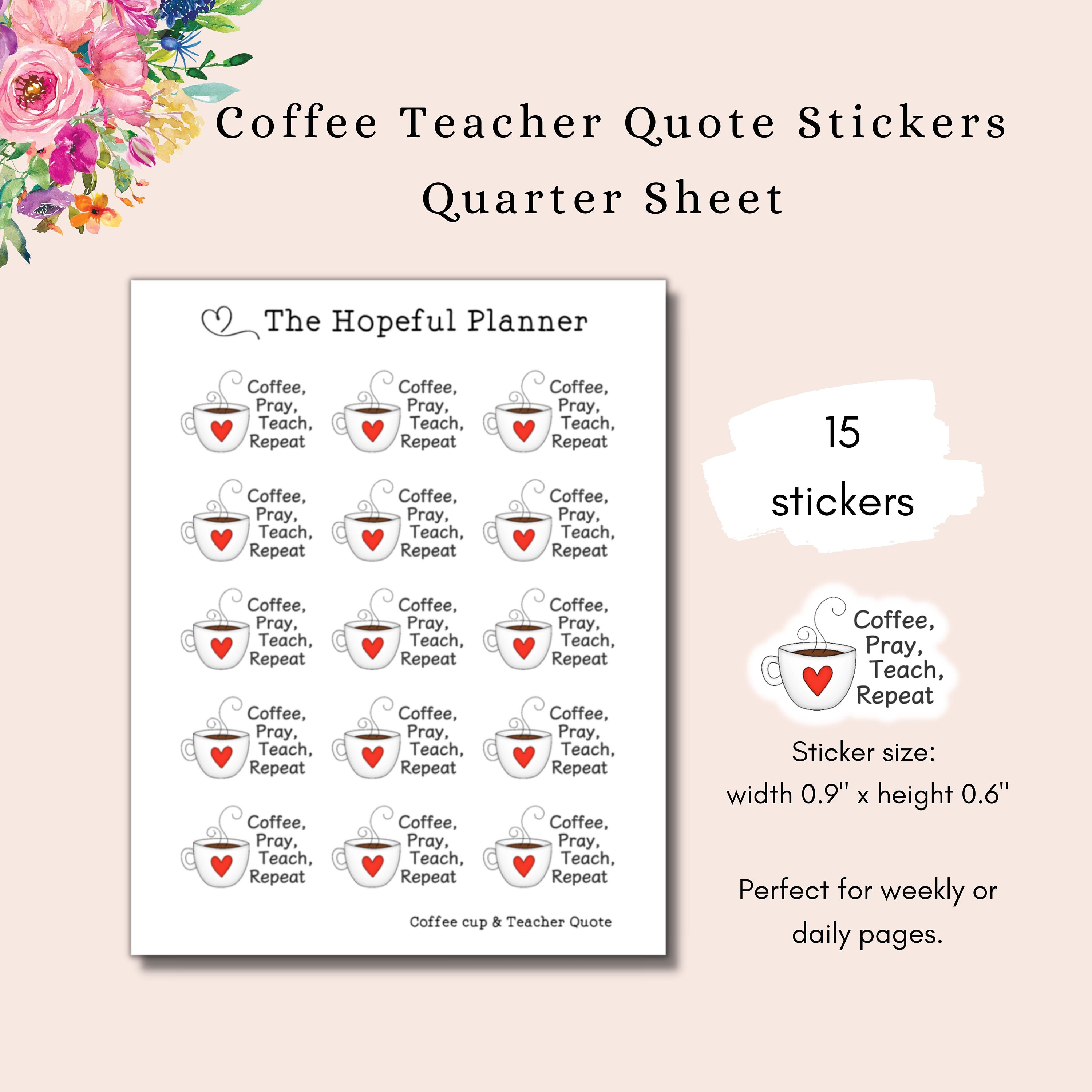 Lesson Plan Stickers Teacher Planner Sticker Sticker - Etsy