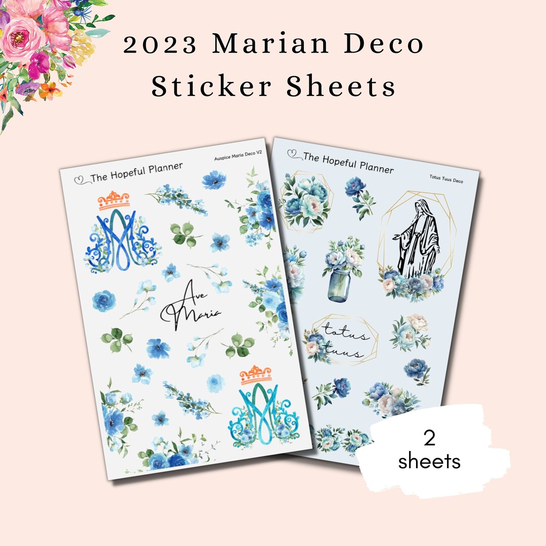 2023 Marian Decorative Stickers - Traditional Catholic Prayer ...