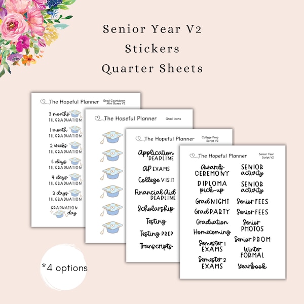 Senior Year Stickers 2025 - Etsy