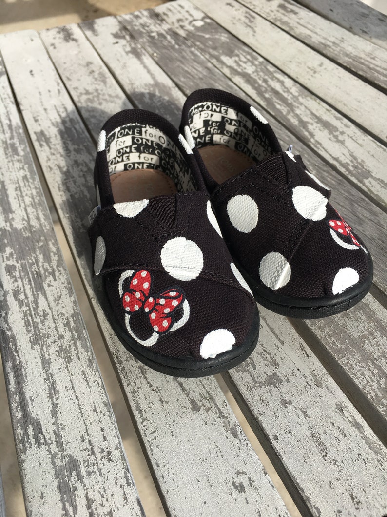 Mommy & Me Minnie Mouse TOMS | Etsy