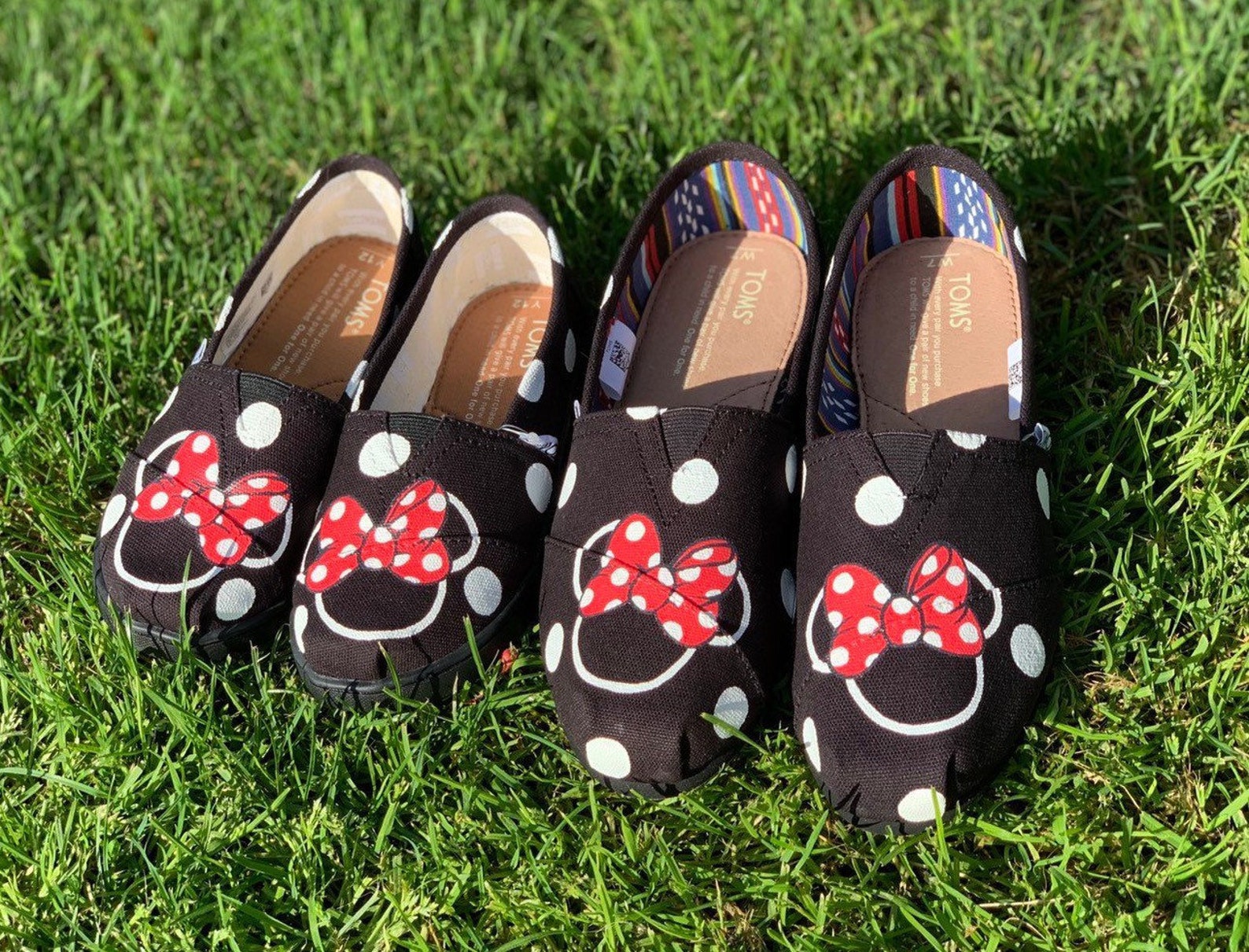Mommy & Me Minnie Mouse TOMS | Etsy