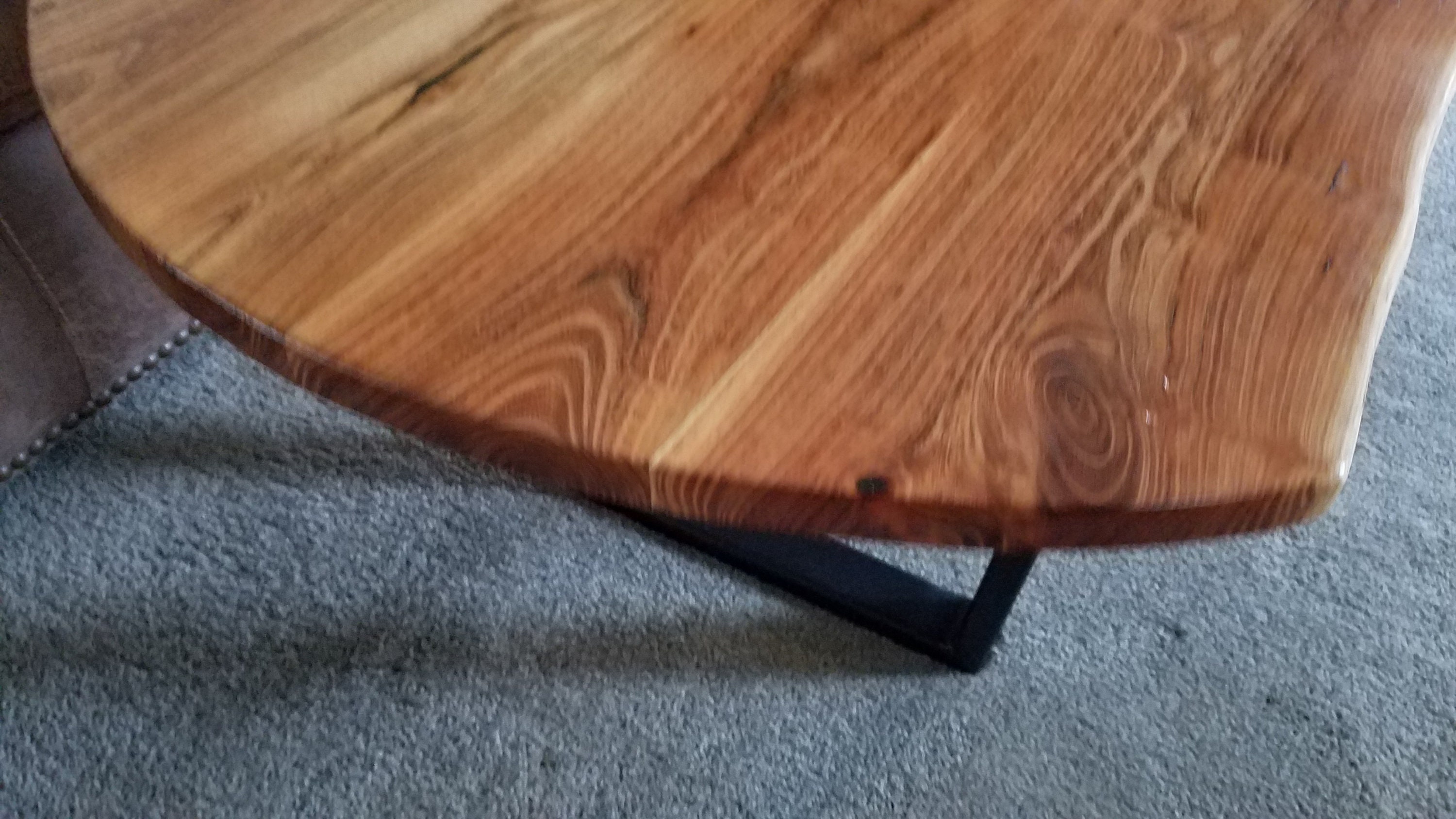 Coffee Table Black Locust Black Powder Coated Legs - Etsy.de