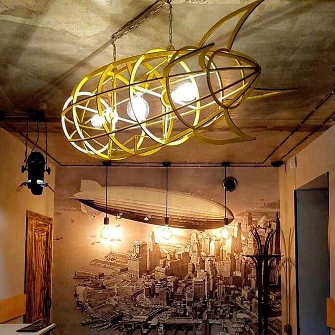 Ceiling Lamp Zeppelin. Vector Layout for Laser Cut or Cnc - Etsy