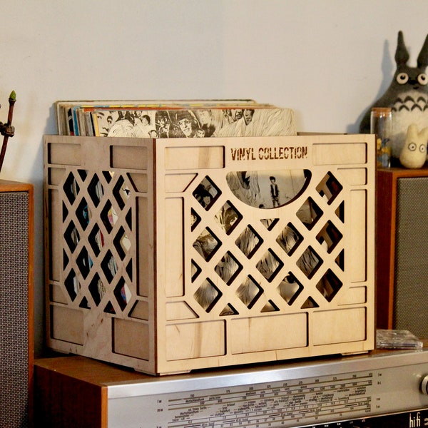 Record Crate - Etsy