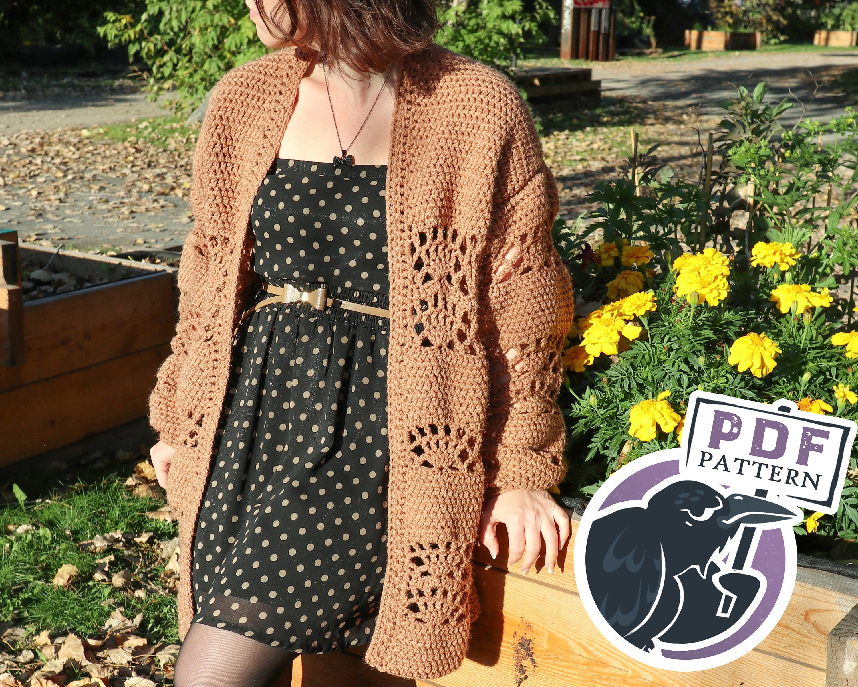 Fall for Me Cardigan Crochet Pattern Autumn Sweater - Etsy
