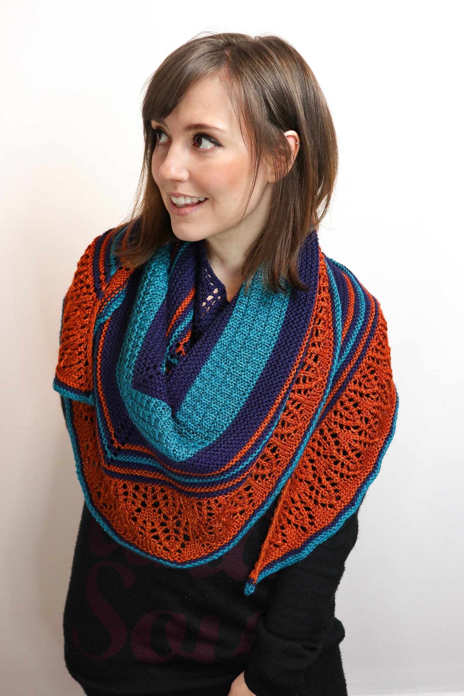 Kenai Skyline Shawl Knitting Pattern, Wrap, Scarf, Knitting Tutorial ...